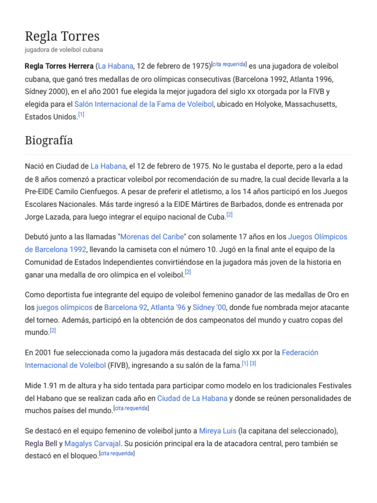 Regla Torres - Wikipedia, La Enciclopedia Libre | PDF | Eventos ...