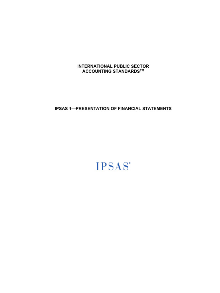 IPSAS 1: Financial Statement Standards | PDF | Equity (Finance ...