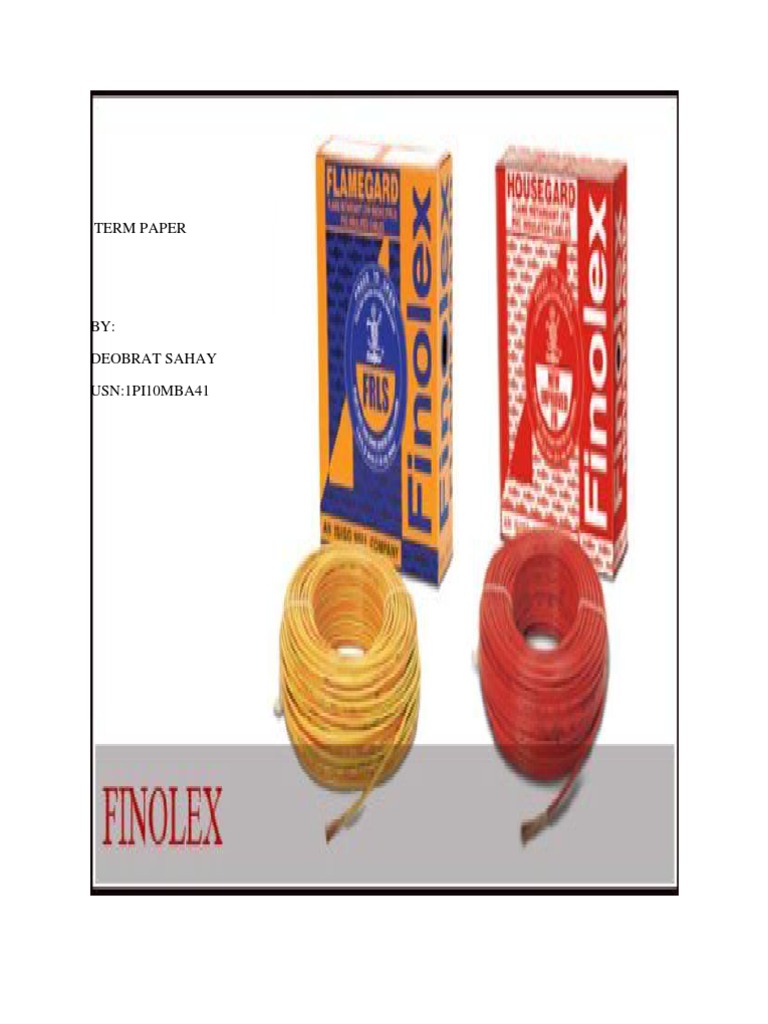 Business Analysis of Finolex | PDF | Manufacturing And Engineering ...