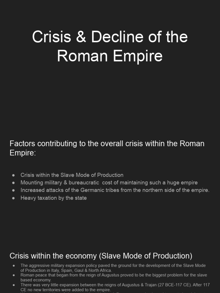 Crisis & Decline of The Roman Empire | PDF | Germanic Peoples | Roman ...