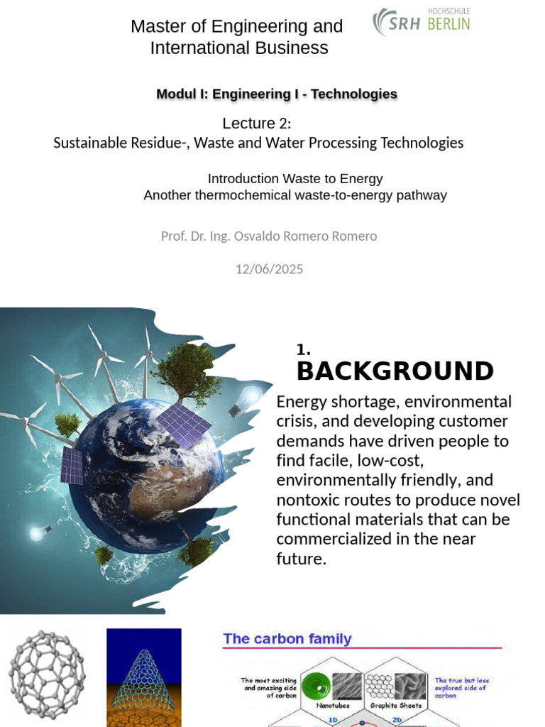 Lecture 2 Other Thermochemical Pathway Waste To Energy | PDF | Carbon ...