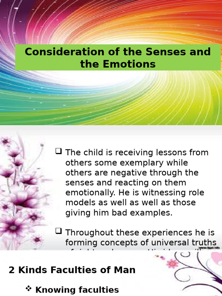 Lesson 5 Senses and The Emotions | PDF | Senses | Experience