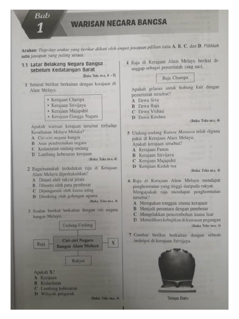Bab 1 Sejarah F4 | PDF