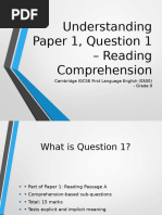 Final Hit English 1123 Paper 1 | PDF