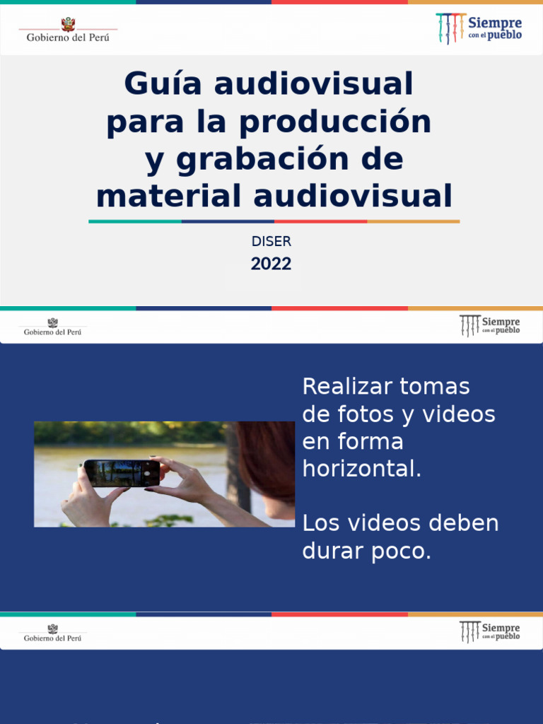 Guía Audiovisual para La Producción y Grabación de Material Audiovisual ...