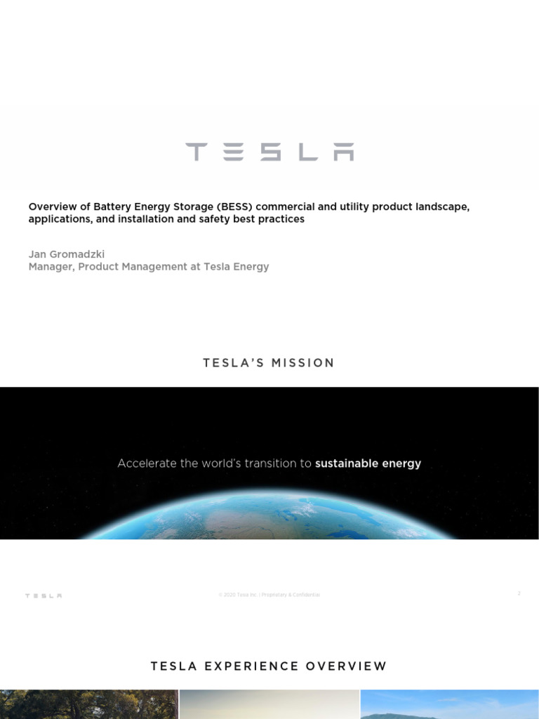 Tesla Megapack BESS Overview | PDF | Energy Storage | Electrical ...