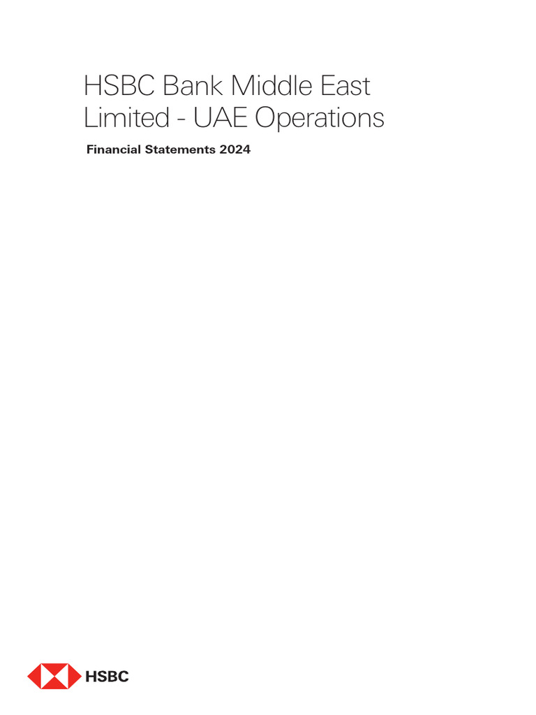 HSBC UAE Operations Financial Statements 2024 | PDF | Fair Value ...