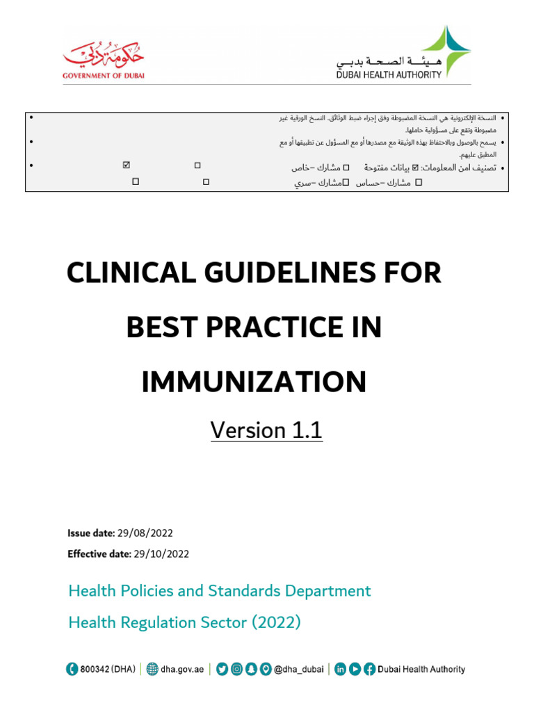 Immunization Guidlines | PDF | Vaccines | Vaccination