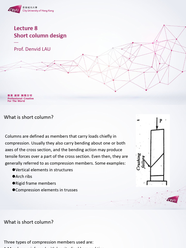 Short Column Design Principles | PDF | Deformation (Engineering ...