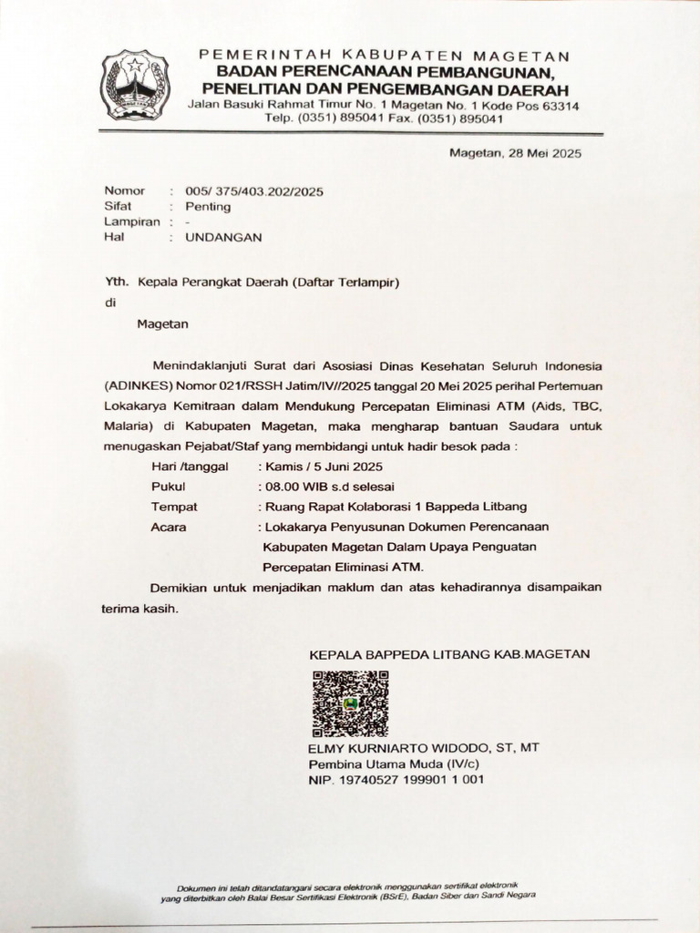 Undangan ATM 5 Juni Fix | PDF