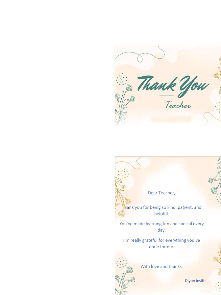 Thank You Card 2 | PDF