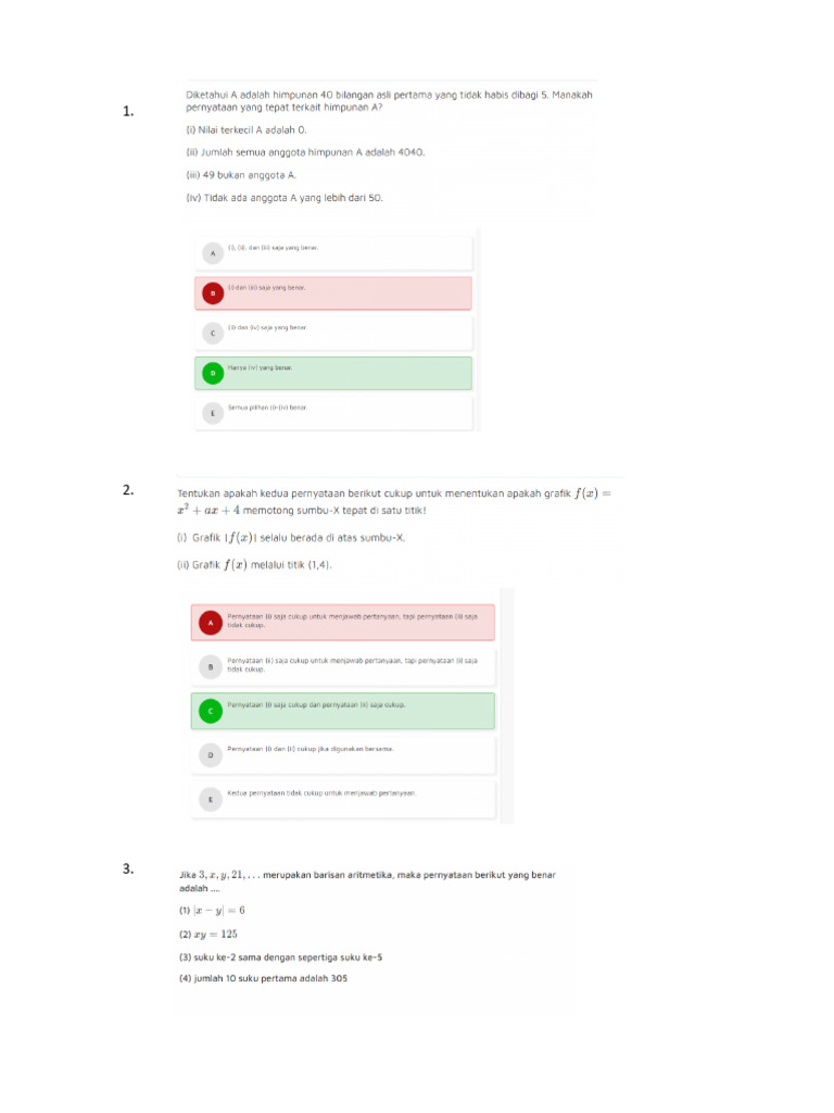 Pengetahuan Kuantitatif Zenius 1 | PDF