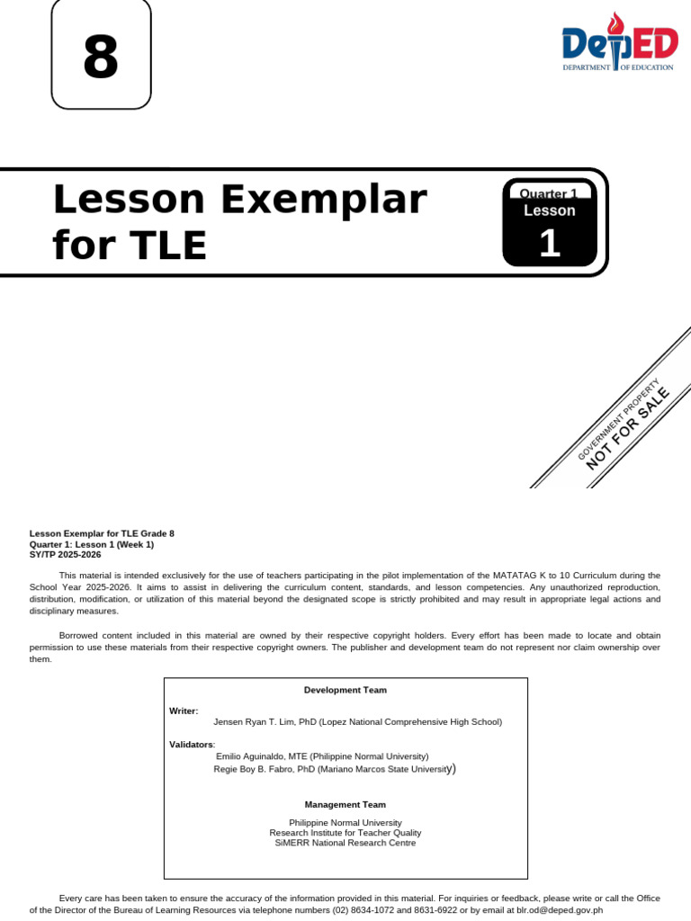 TLE Grade 8 ICT Tools Lesson Plan | PDF | Application Software | Software