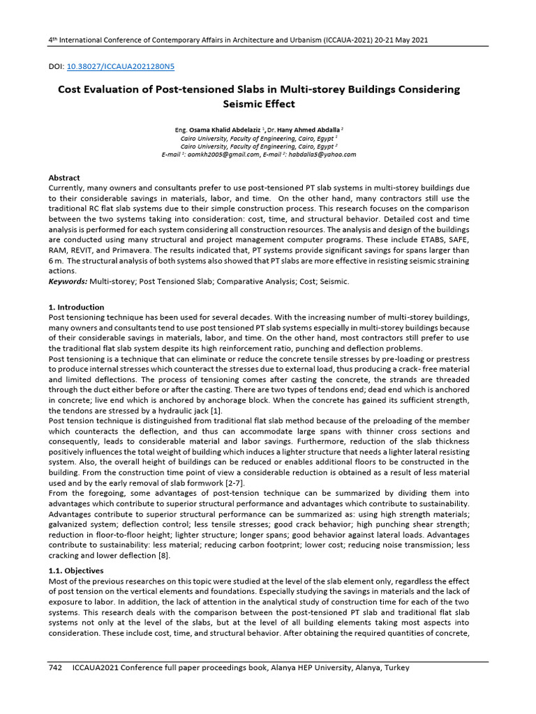 Iccaua2021280 Osama Khalid | PDF | Prestressed Concrete | Strength Of ...