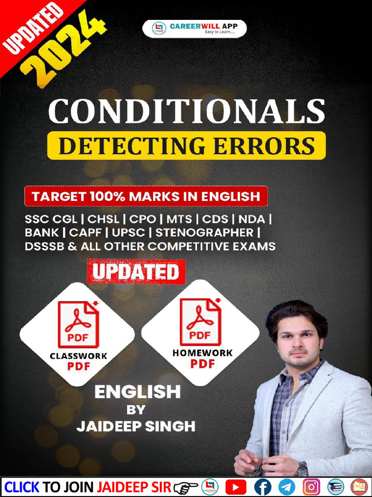 2024 Conditionals Errors | PDF
