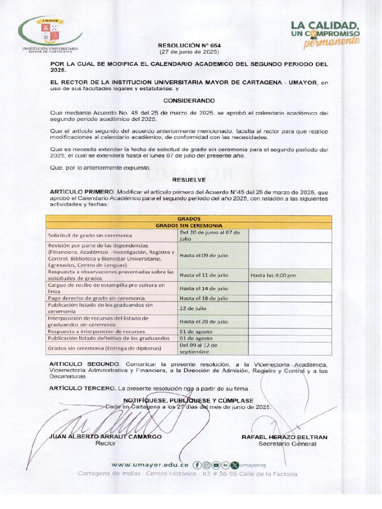 Resolucion 654 | PDF