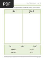Rocket Phonics Progression Chart 1 | PDF