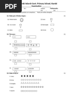 Ist Grade Math Assessment 2024-25 | PDF