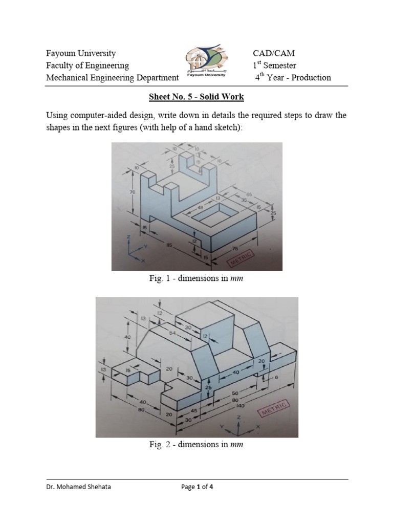 CAD Design Steps for Mechanical Engineering | PDF