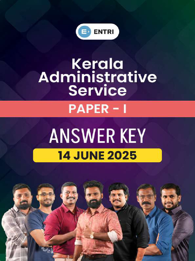 Kas Paper 1 Entri Ans Key | PDF