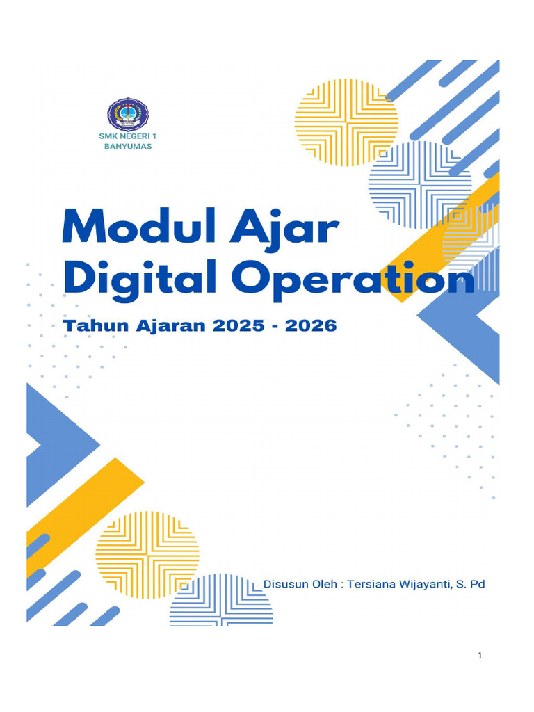 Modul Ajar Digital Operation Fase F | PDF