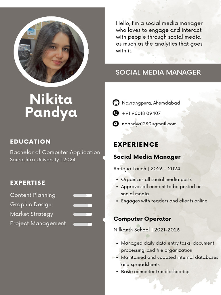 Nikita Pandya - Resume New | PDF