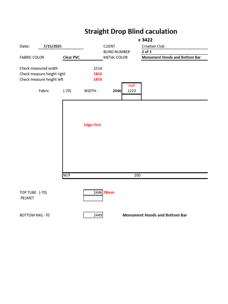 Automatic Straight Drops Calculation Document | PDF