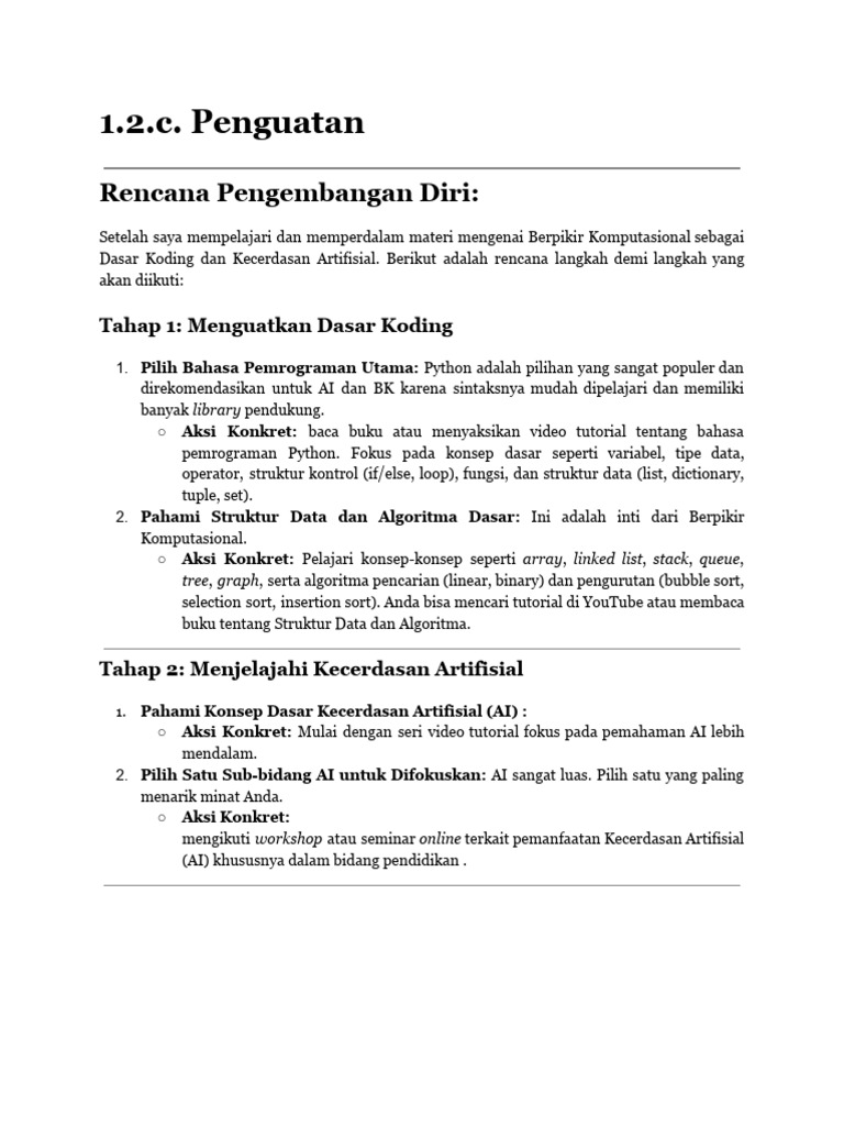 1.2.c. Penguatan (Ari Yanto) | PDF