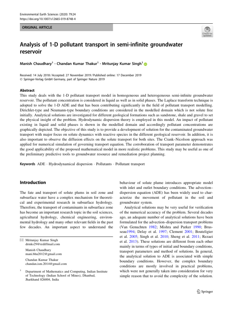 Chaudhary 2020 | PDF | Diffusion | Porosity