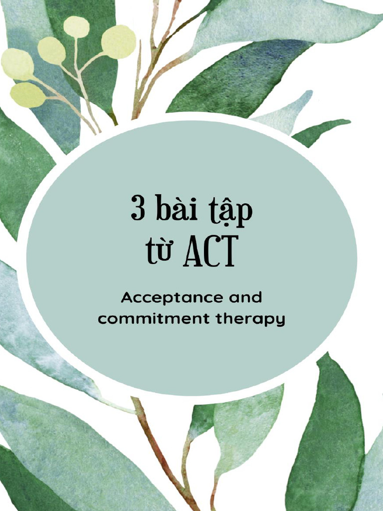 3 Techniques of ACT | PDF