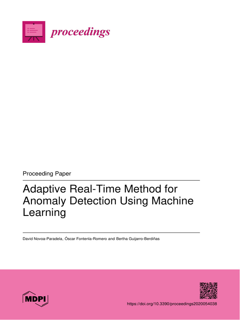 Proceedings 54 00038 With Cover | PDF | Machine Learning | Applied Mathematics