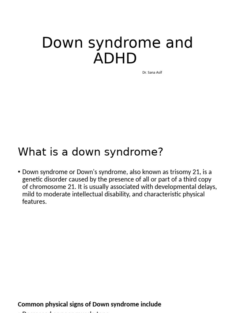 Down Syndrome and ADHD 01052025 082632pm | PDF | Attention Deficit ...