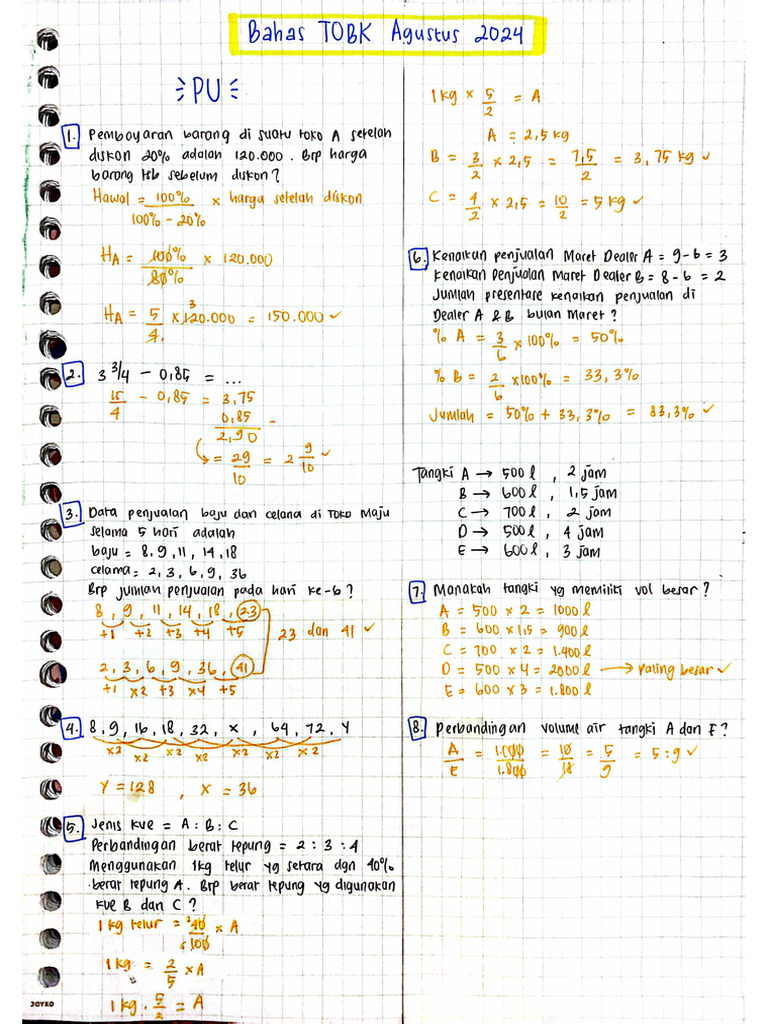 Pembahasan Tobk 24 - 25 | PDF