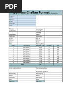 Inward Gate Pass Template in Excel | PDF