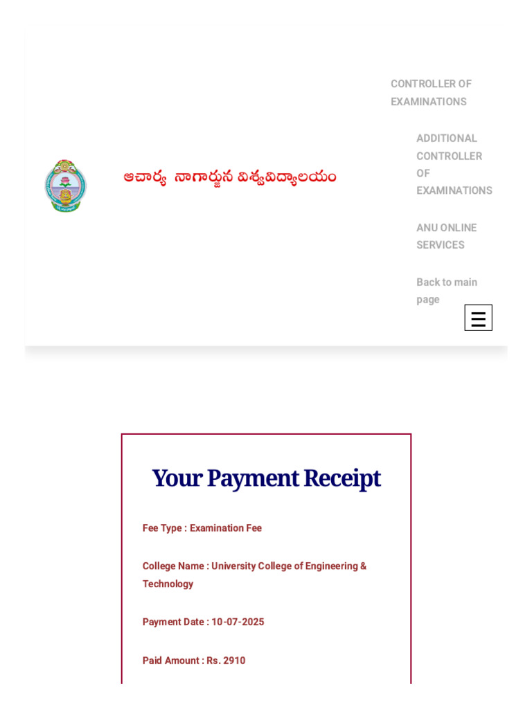 Acharya Nagarjuna University | PDF