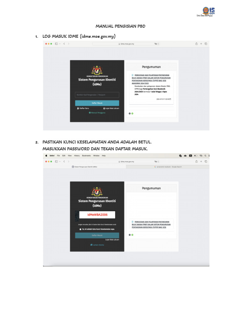 Manual Pengisian PBD Skpp9 (2) - 2 | PDF