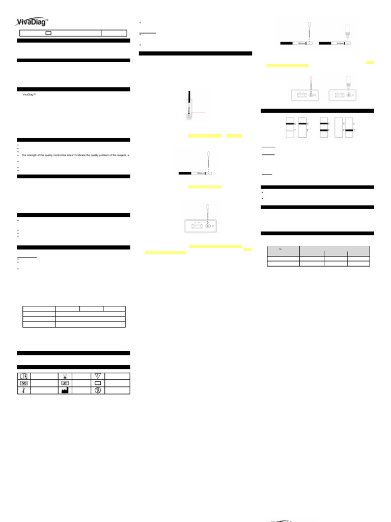VivaDiag HBcAb Rapid Test Package Insert 核心抗体 | PDF | Hepatitis B ...