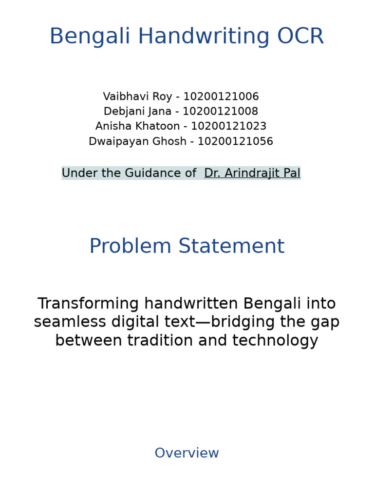 Bengali Handwriting OCR 2 | PDF | Optical Character Recognition ...