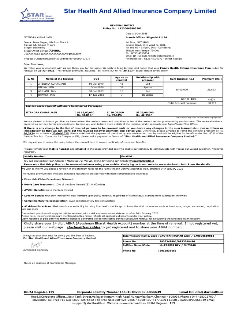 Renewal Notice | PDF | Insurance | Money