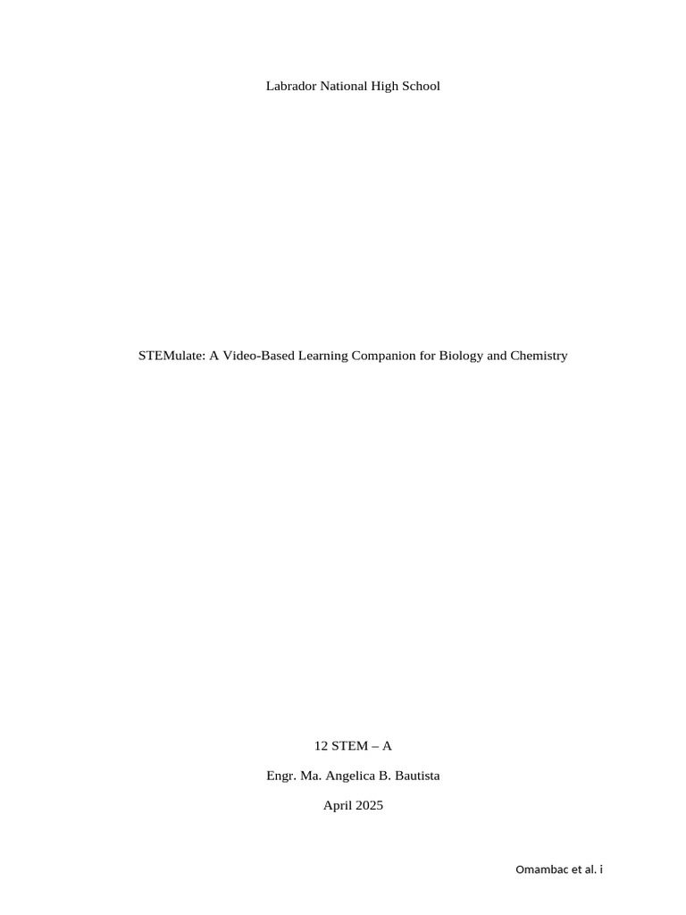 STEMulate Revised Paper 8 | PDF | Laboratories | Learning