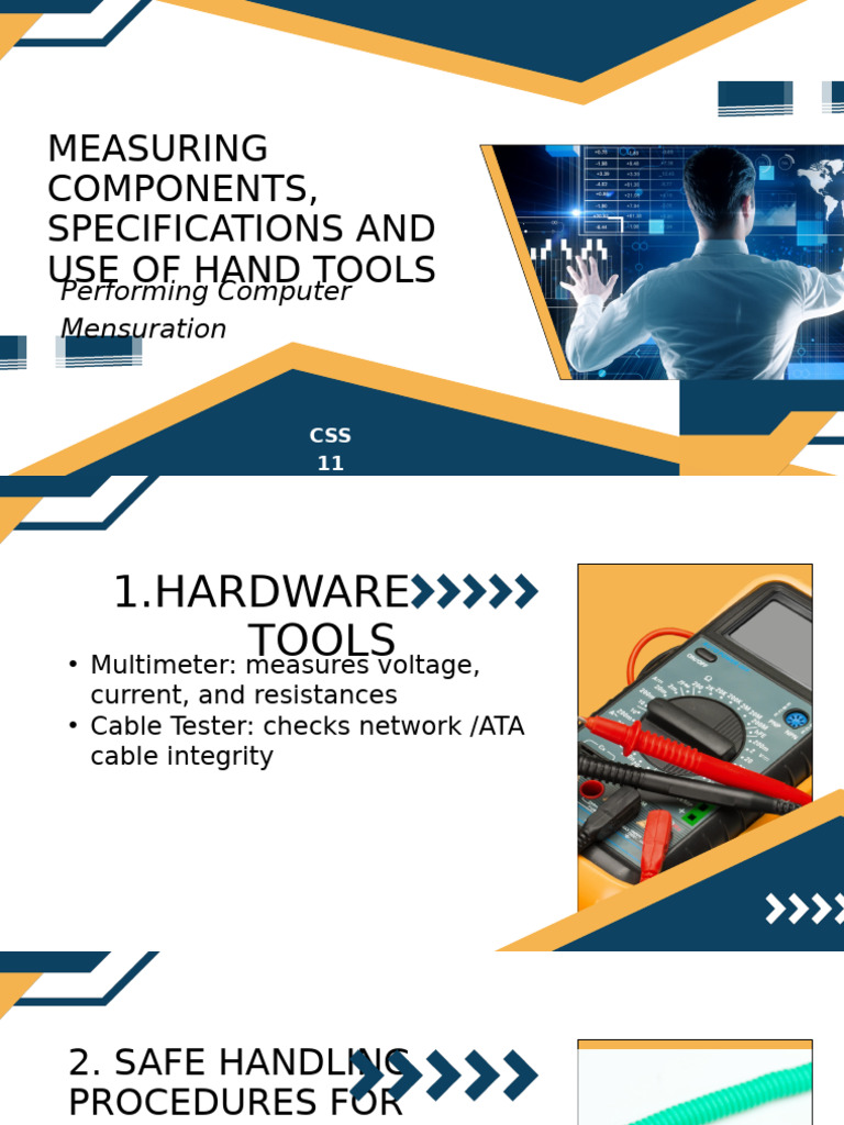 Measuring Components Specifications and Use of Hand Tools | PDF ...