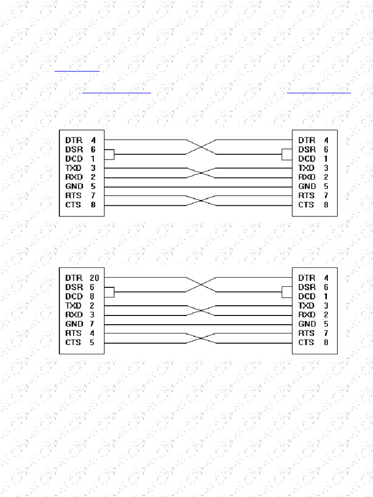 Serial and Paralell Cable Schematics | PDF | Telecommunications ...