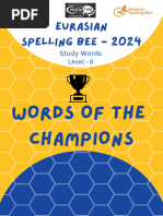 International Spelling Bee 2026 Word List | PDF