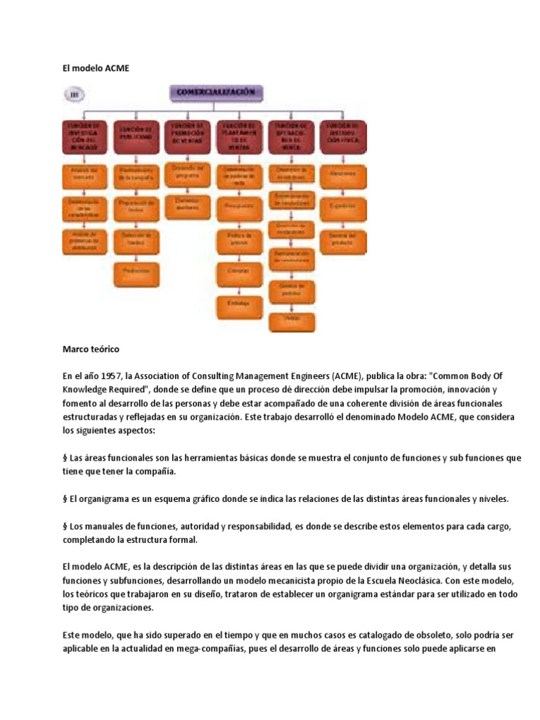 El Modelo ACME | PDF | Planificación | Calidad (comercial)