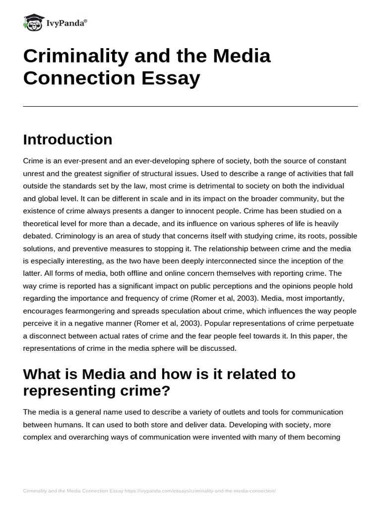 Media's Impact on Crime Perception | PDF | Crimes | Crime & Violence