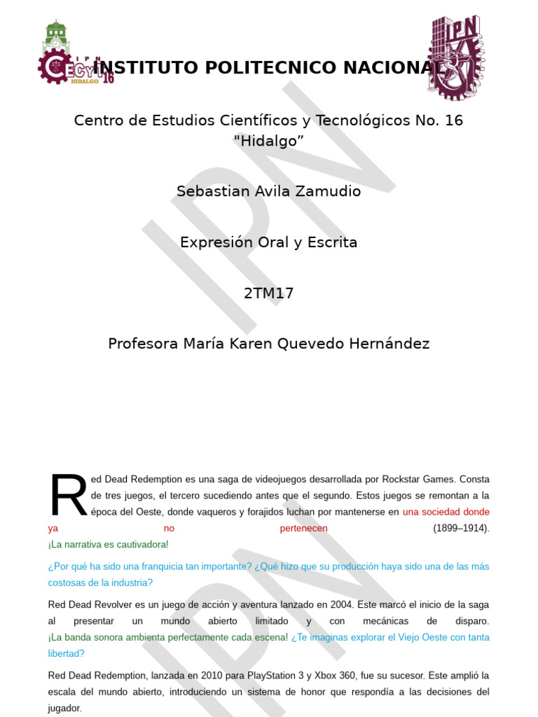 Espanol Integradora | PDF | Juego de azar | Videojuegos