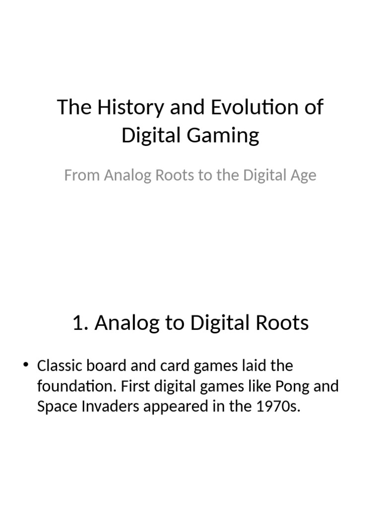 History of Digital Gaming Timeline | PDF
