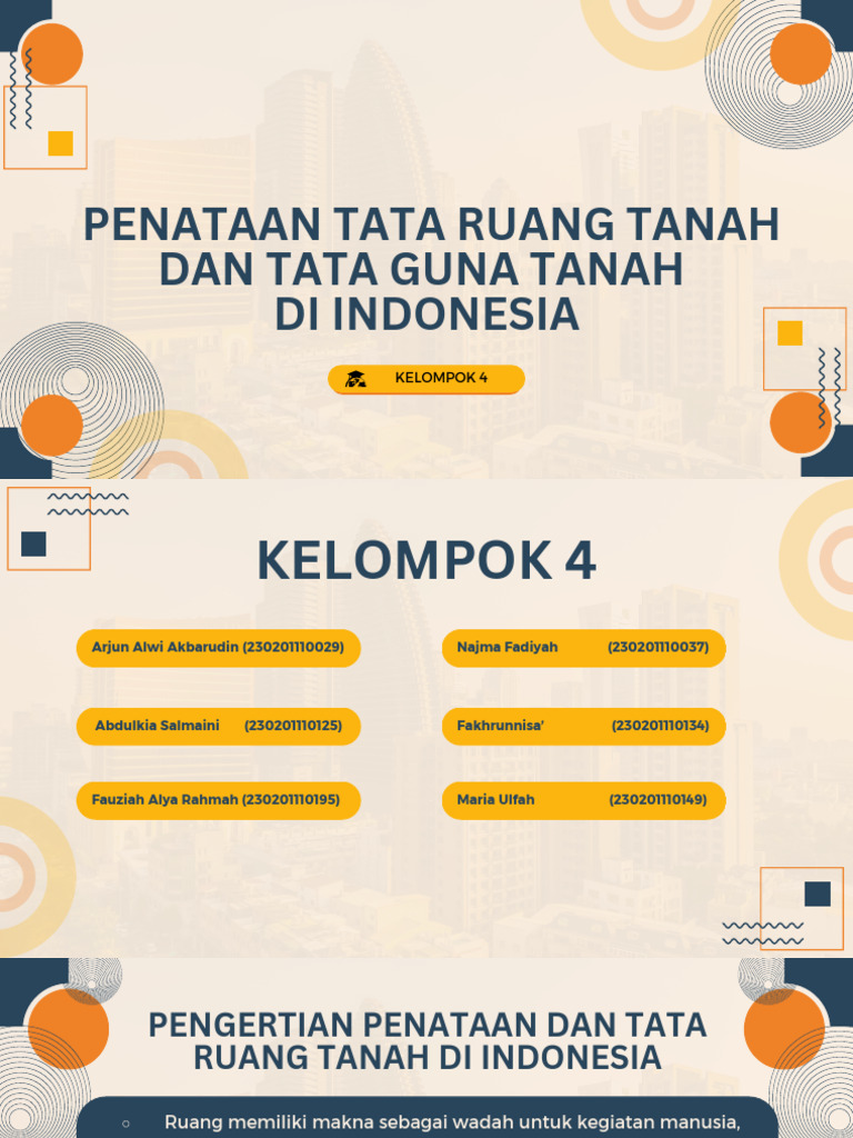 Penataan dan Tata Guna Tanah Indonesia | PDF