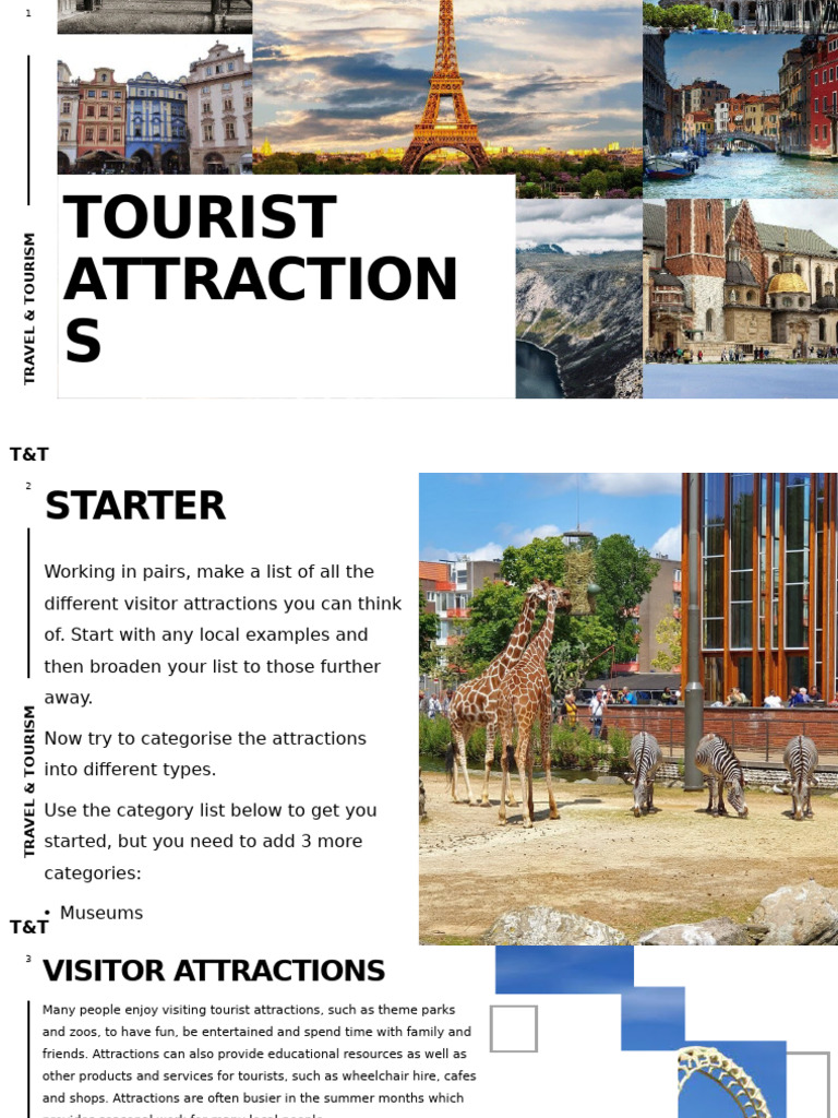 Types of Visitor Attractions Explained | PDF | Tourism | Leisure