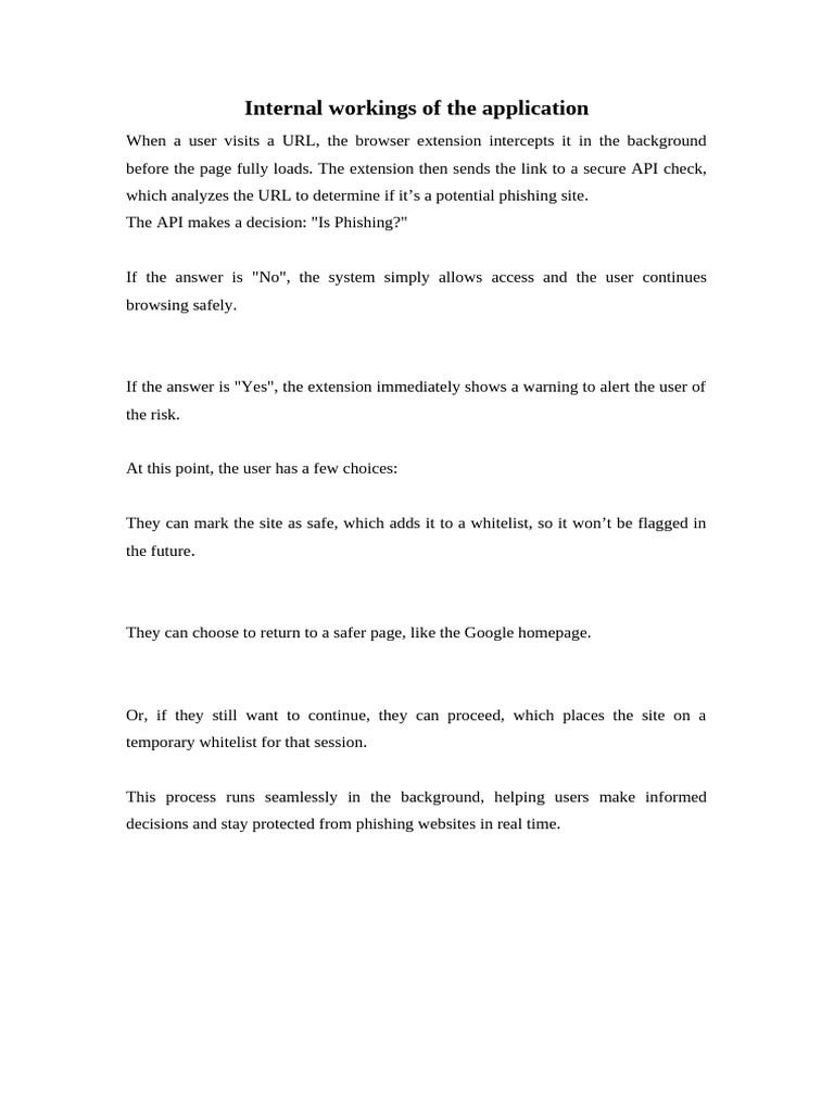 Internal Workings of The Application | PDF
